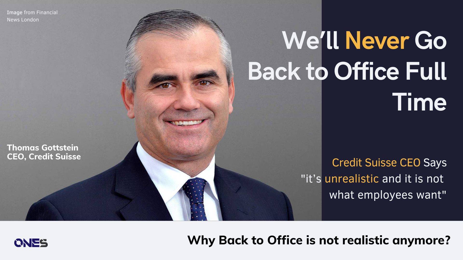 Why Back to Office is not realistic anymore - ONEs Blog